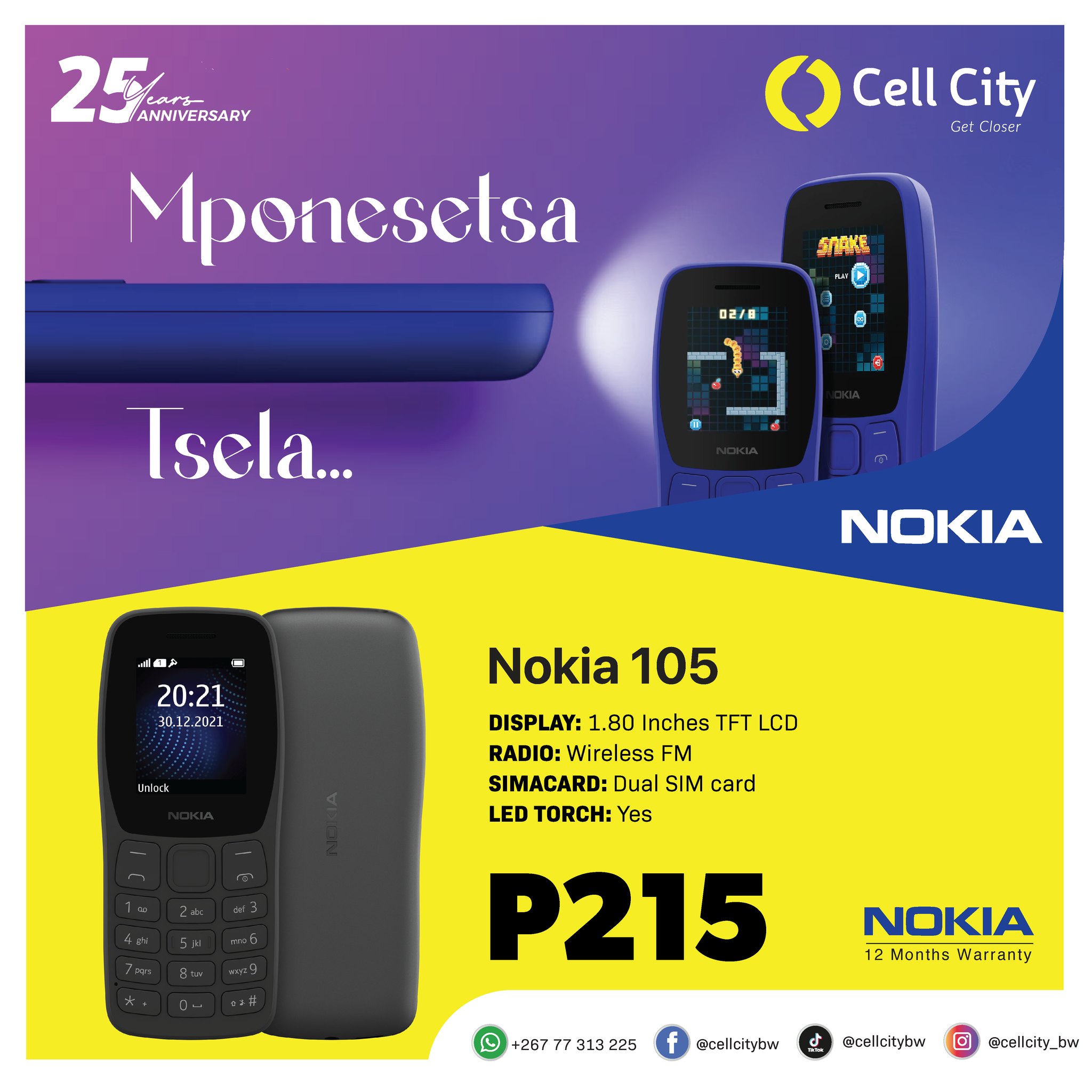 [Cell City - 05/06/2025] - Ends on 2025-07-01T00:00:00.000000Z