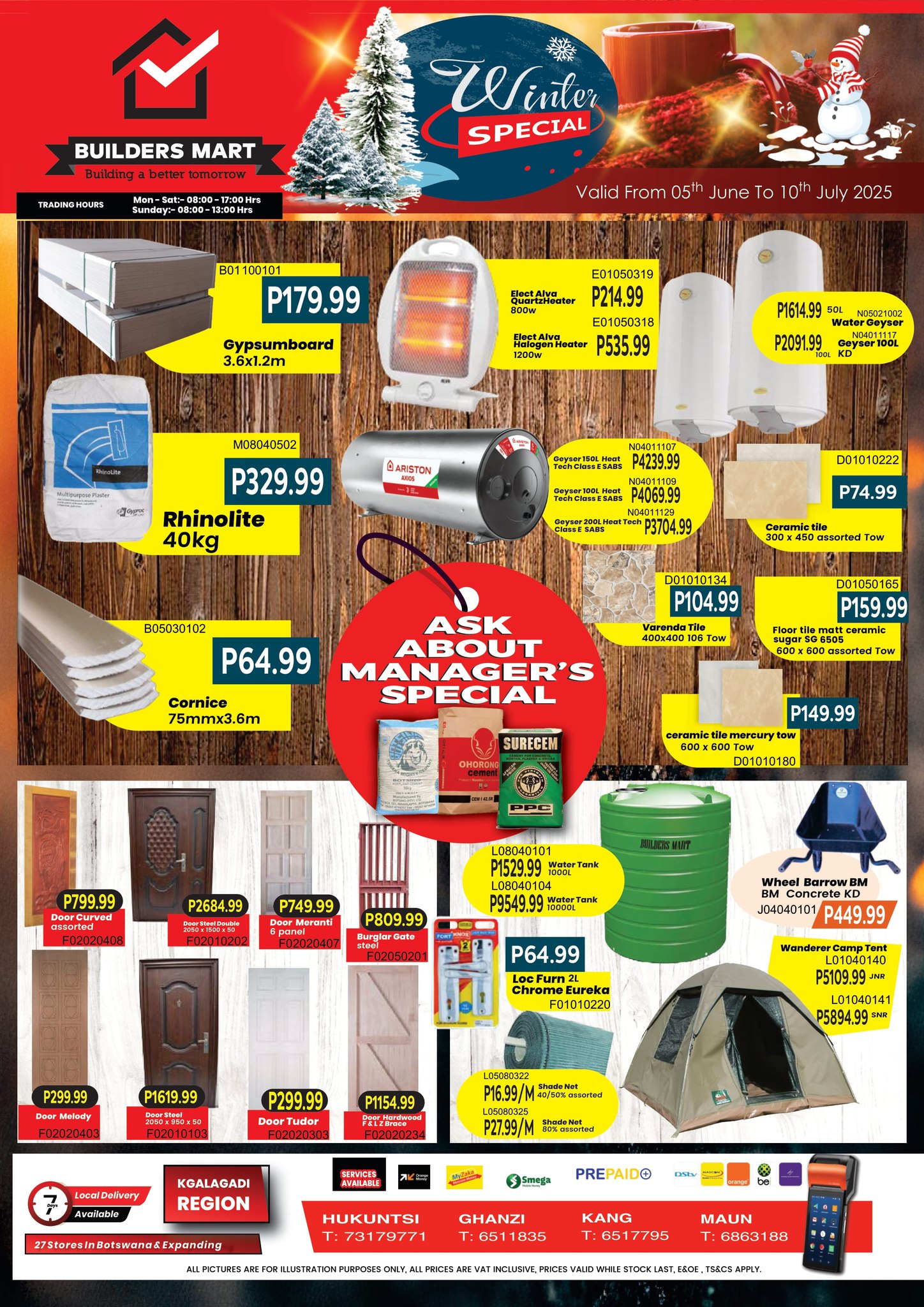 [Builders Mart - 09/06/2025] - Ends on 2025-07-11T00:00:00.000000Z