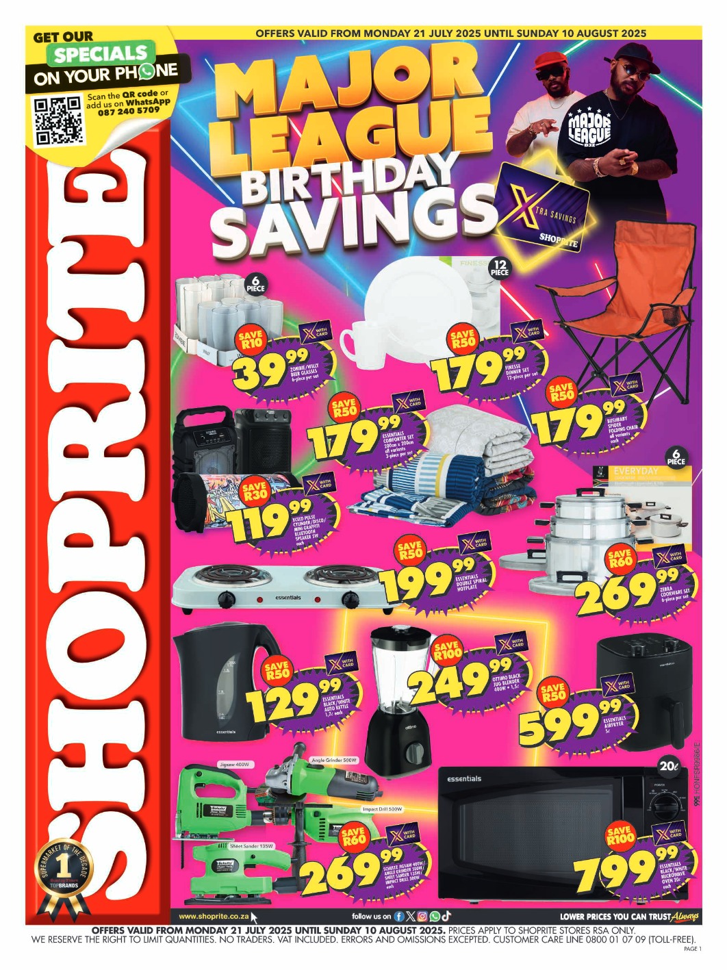[Shoprite SA - 04/08/2025] - Ends on 2025-08-10T00:00:00.000000Z