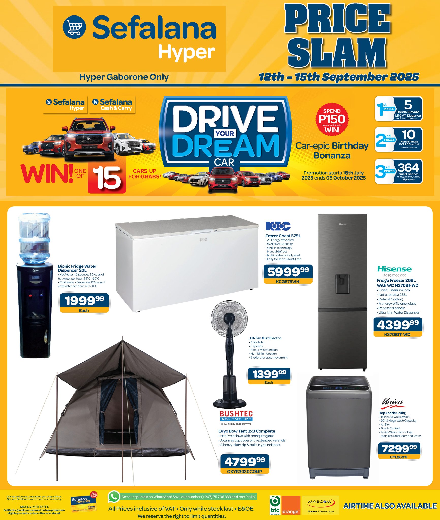 [Sefalana Hyper - 15/09/2025] - Ends on 2025-09-16T00:00:00.000000Z