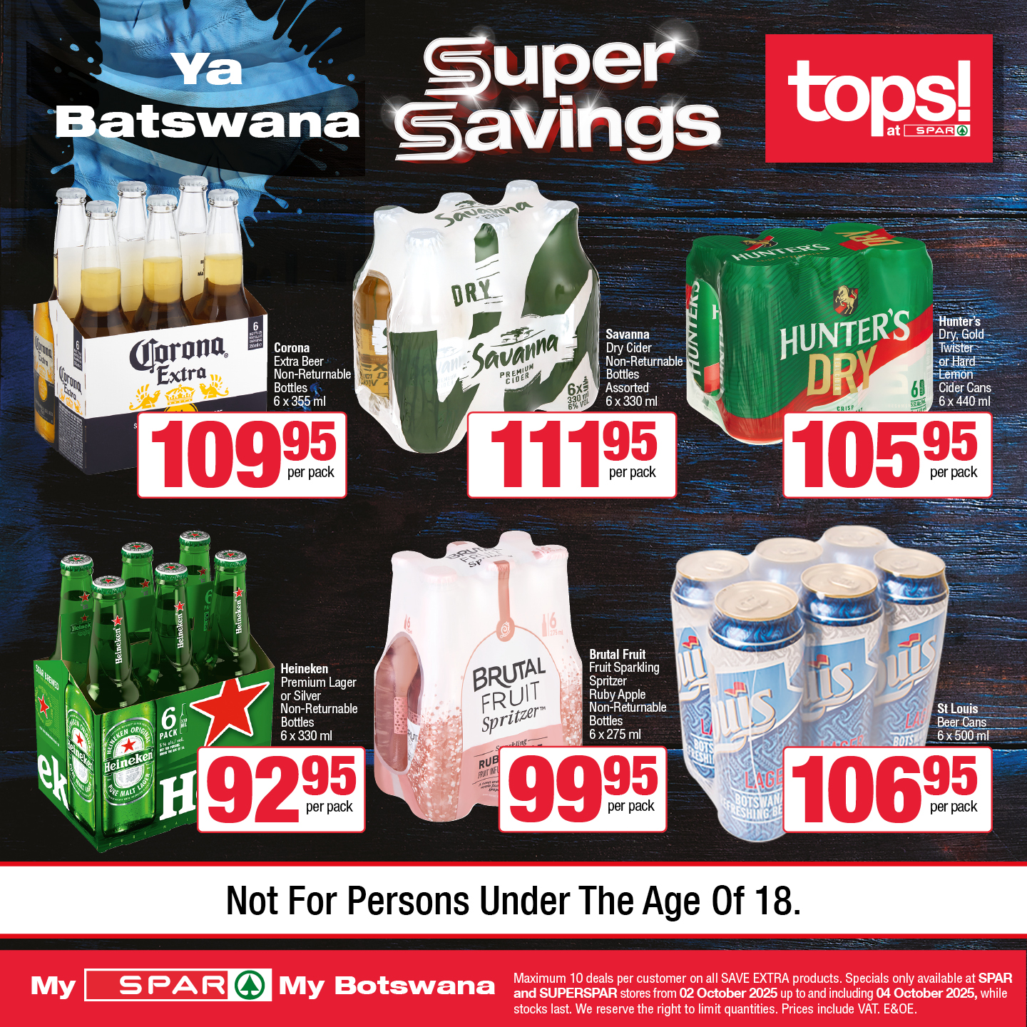 [Tops at Spar - 03/10/2025] - Ends on 2025-10-05T00:00:00.000000Z