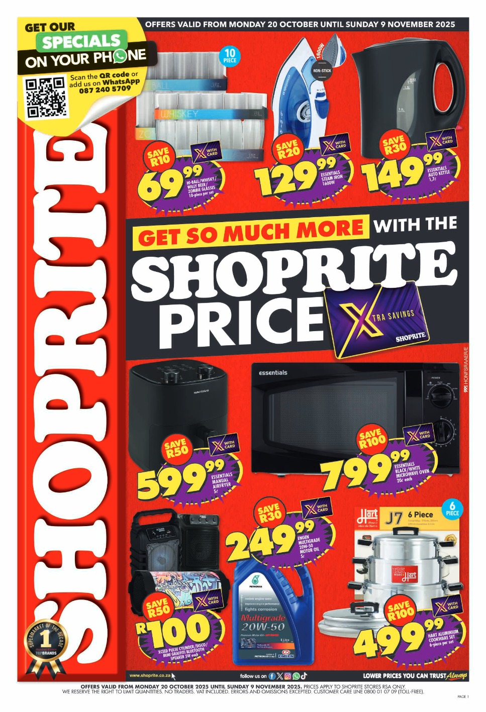 [Shoprite SA - 31/10/2025] - Ends on 2025-11-10T00:00:00.000000Z