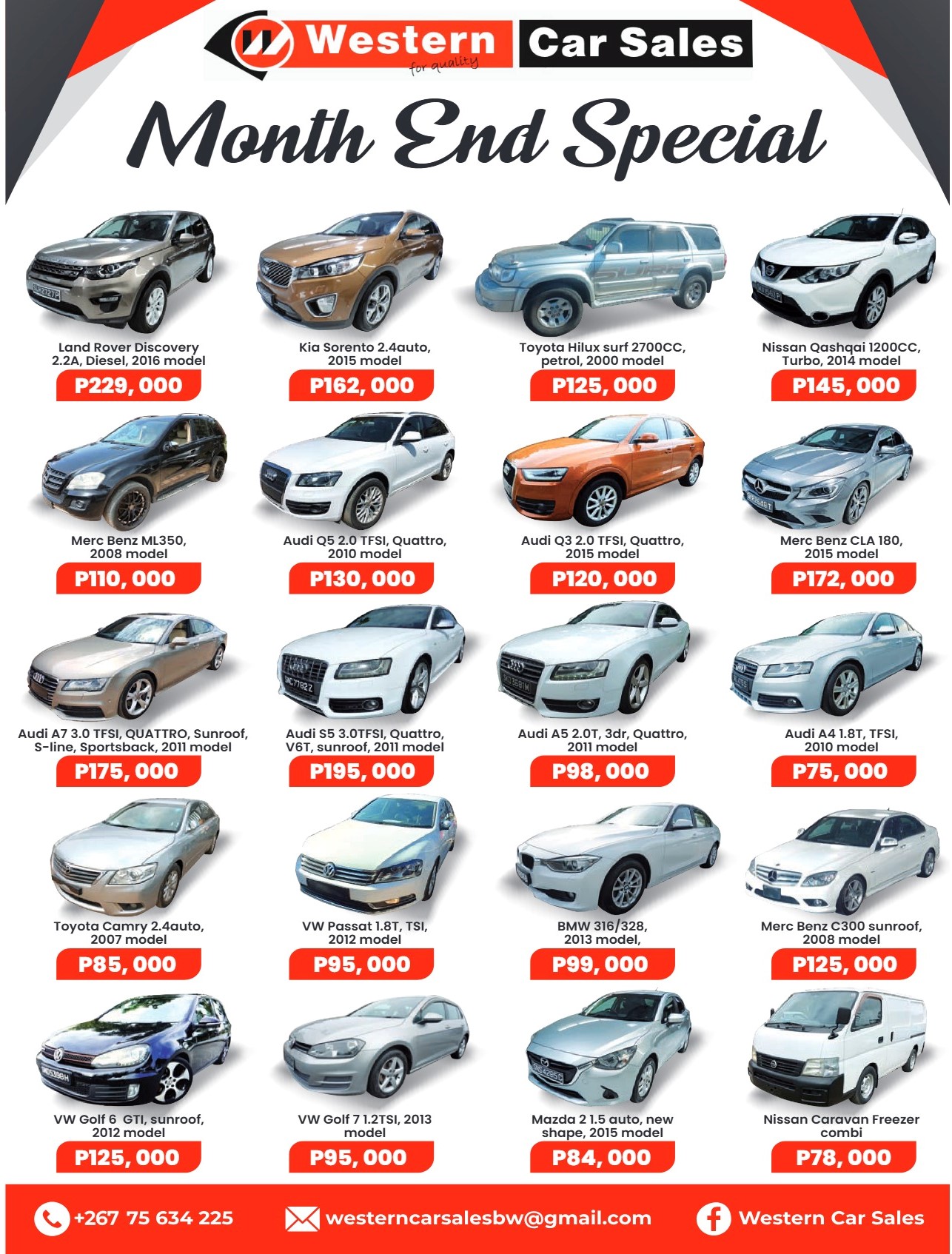 [Western Car Sales - 15/04/2025] - Ends on 2025-12-01T00:00:00.000000Z